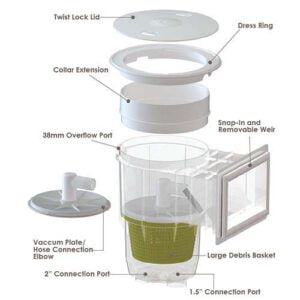 Outlet Fittings - Heavy Duty Skimmer | Emaux Pool and Spa Equipment