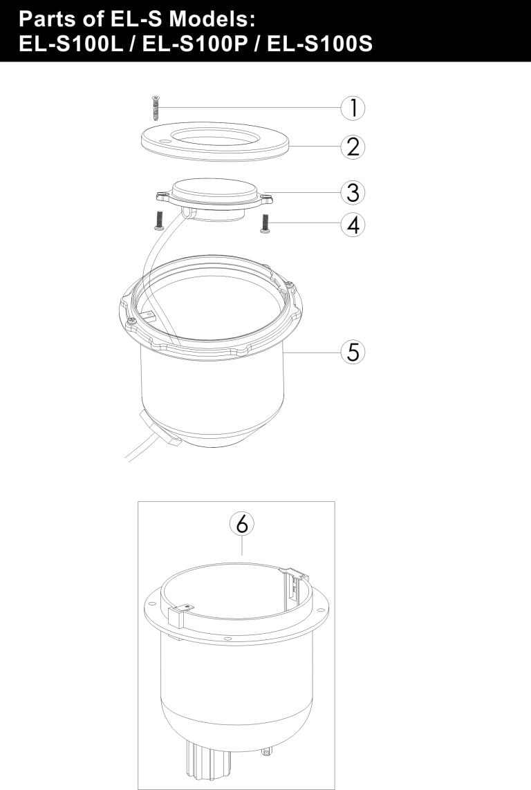 EL-S100 SERIES UNDERWATER LIGHT | Emaux Pool and Spa Equipment