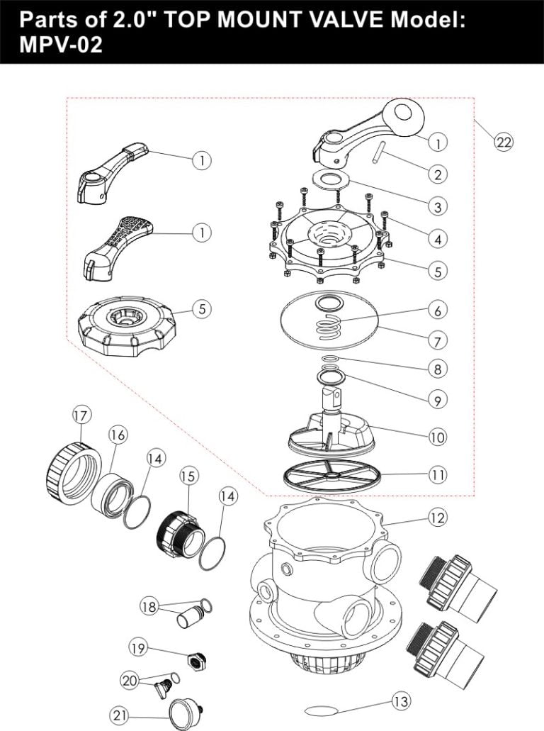 2.0 inch 6 Way Top Mount Multiport Valve (MPV02) CN | Emaux Water ...