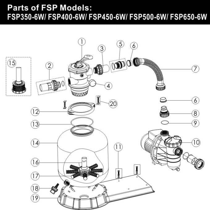 FSP Series Filter System | Emaux Pool and Spa Equipment